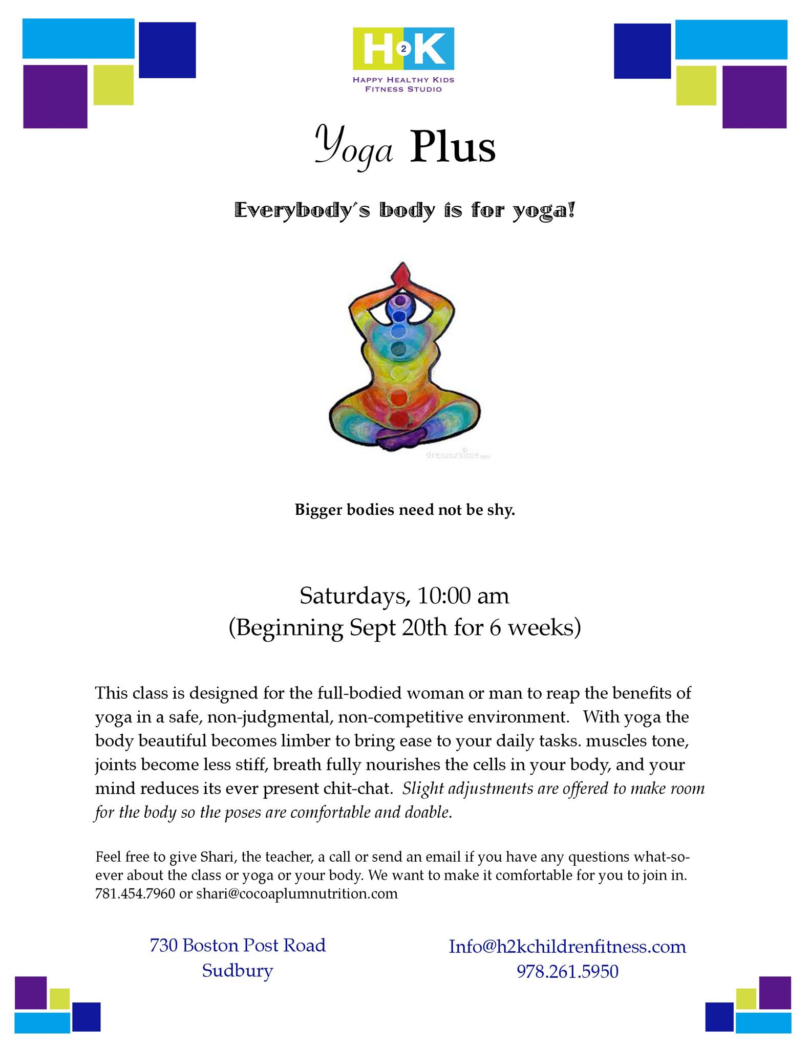 Yoga Plus 6 Week Series! [09/20/14]