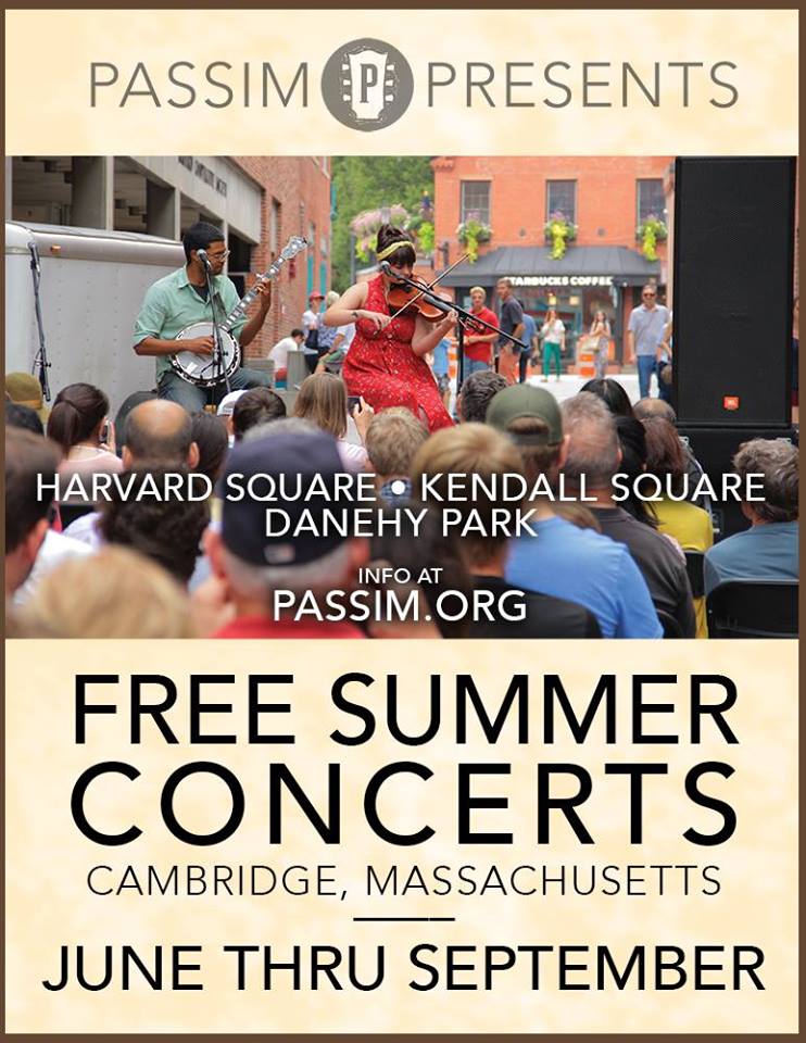 Passim Presents: FREE Summer Concert Series in Harvard Square [06/25/15]