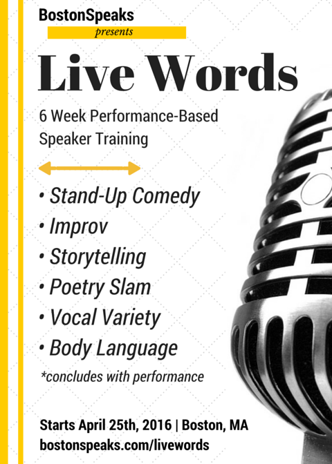 Live Words: 6 Week Speaker Training [04/25/16]