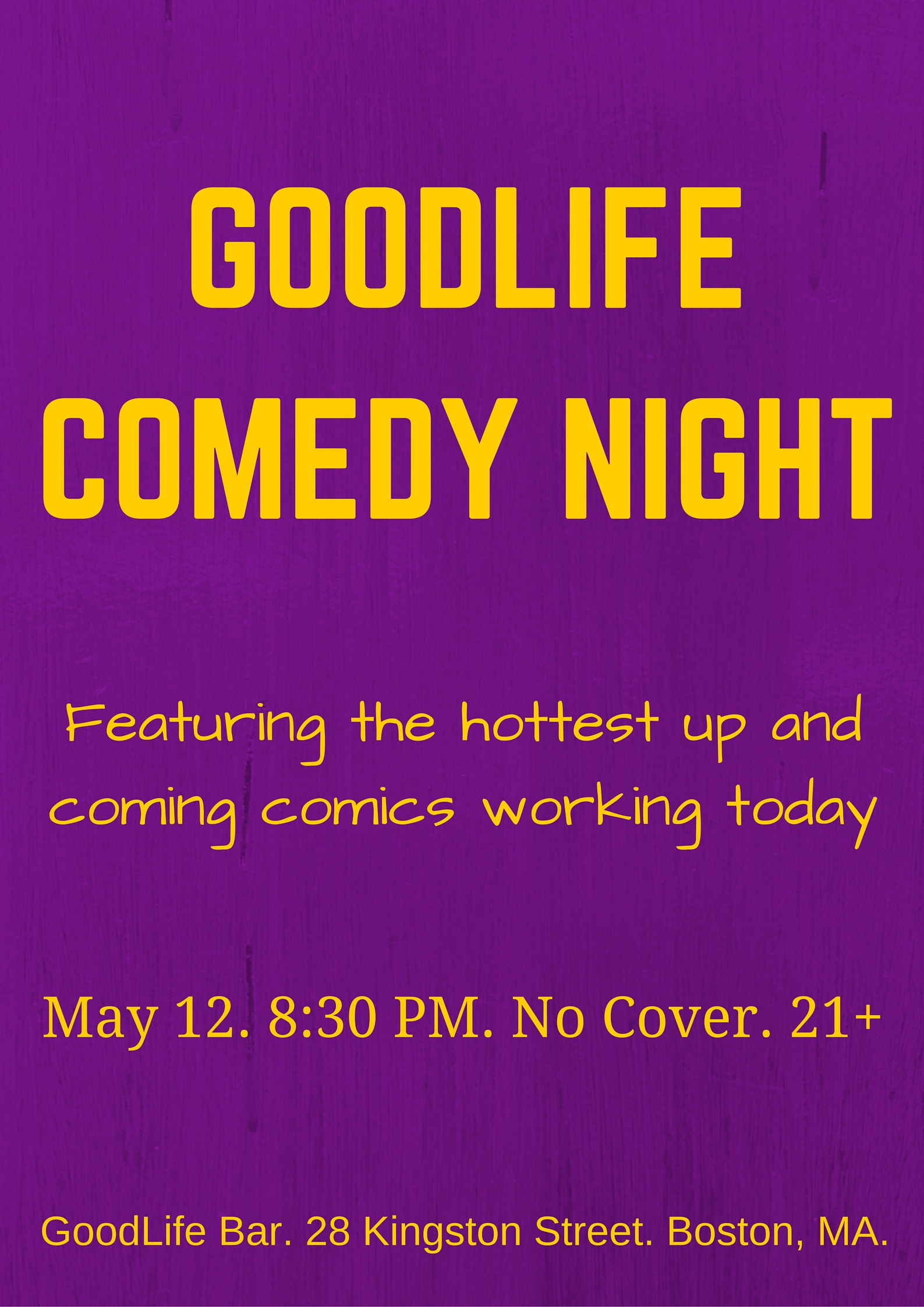 Comedy Night @ Good Life Bar [05/12/16]
