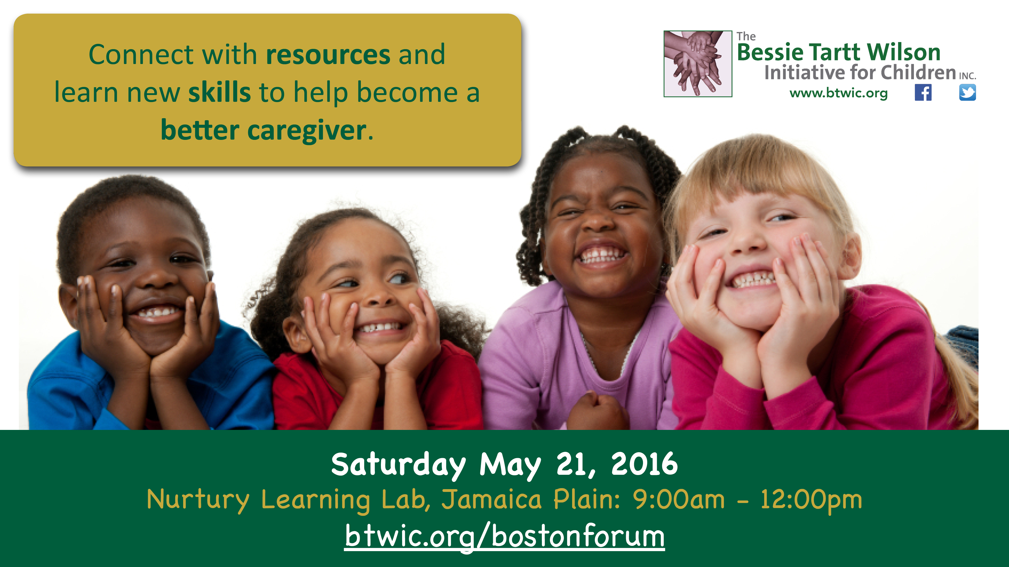Free Workshop for Caregivers of Young Children! [05/21/16]