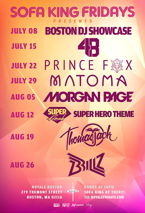 Sofa Kings Fridays presents DJ 4B @ Royale [07/15/16]
