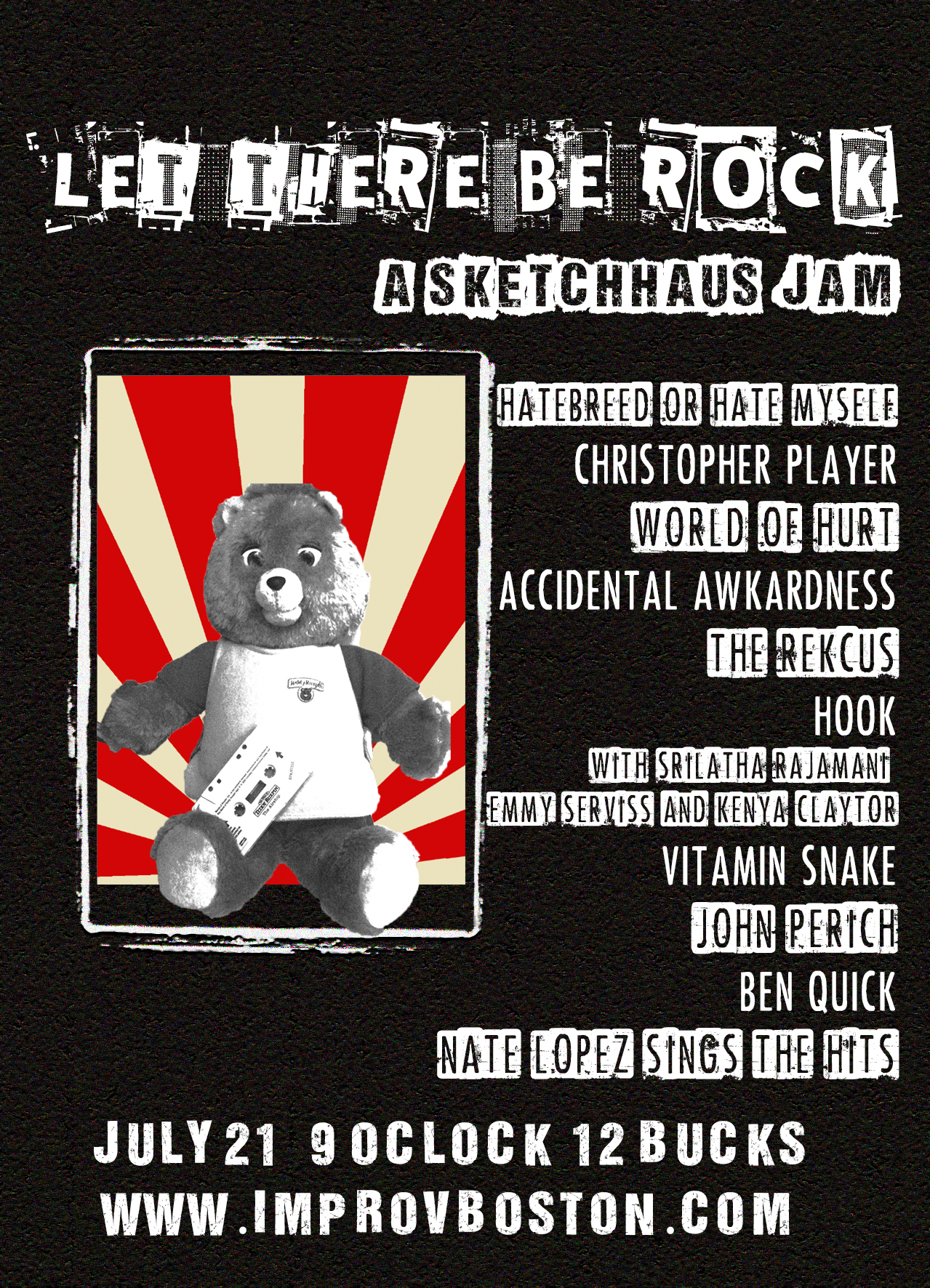 The Best Comedy Rock Show In the Universe Returns to ImprovBoston! ($12 ...