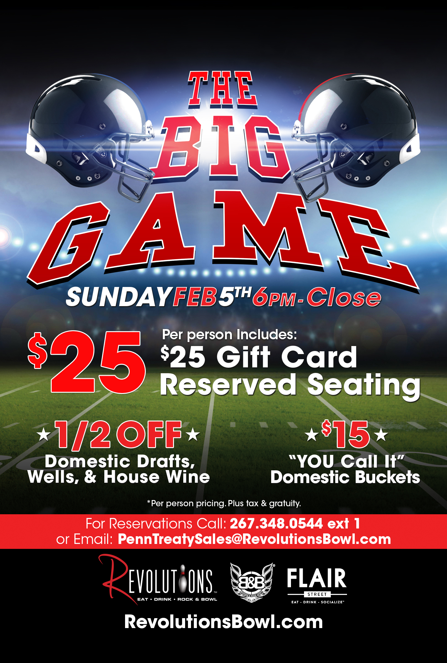 The Big Game Watch Party [02/05/17]