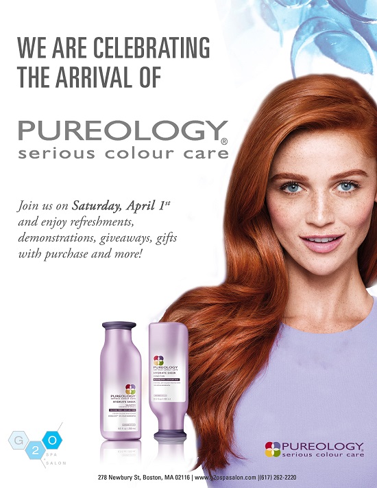 G2O Spa + Salon Welcomes Pureology [04/01/17]
