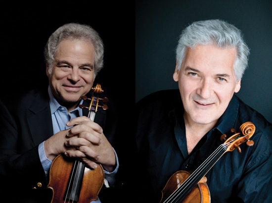 Itzhak Perlman, violin, Pinchas Zukerman, violin/viola, Rohan De Silva ...