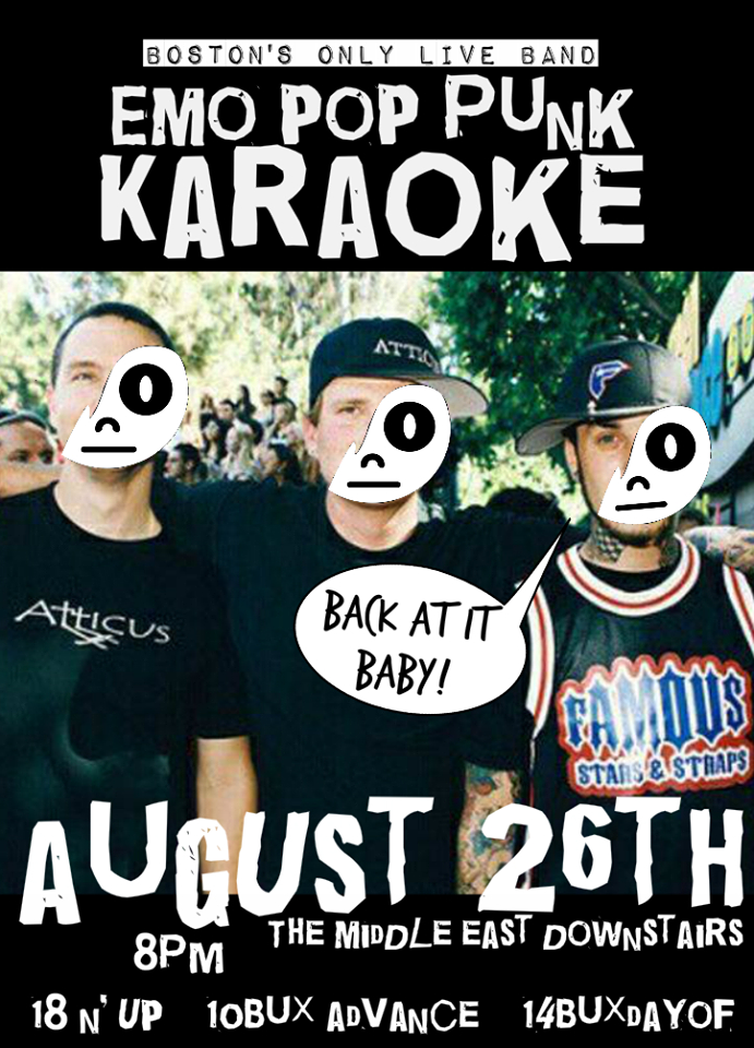 Live Band Emo/Pop-Punk Karaoke [08/26/17]