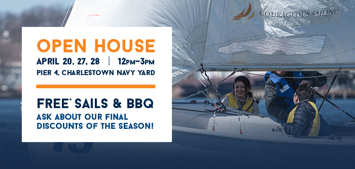Courageous Sailing Open House: FREE sailboat rides! [04/28/18]