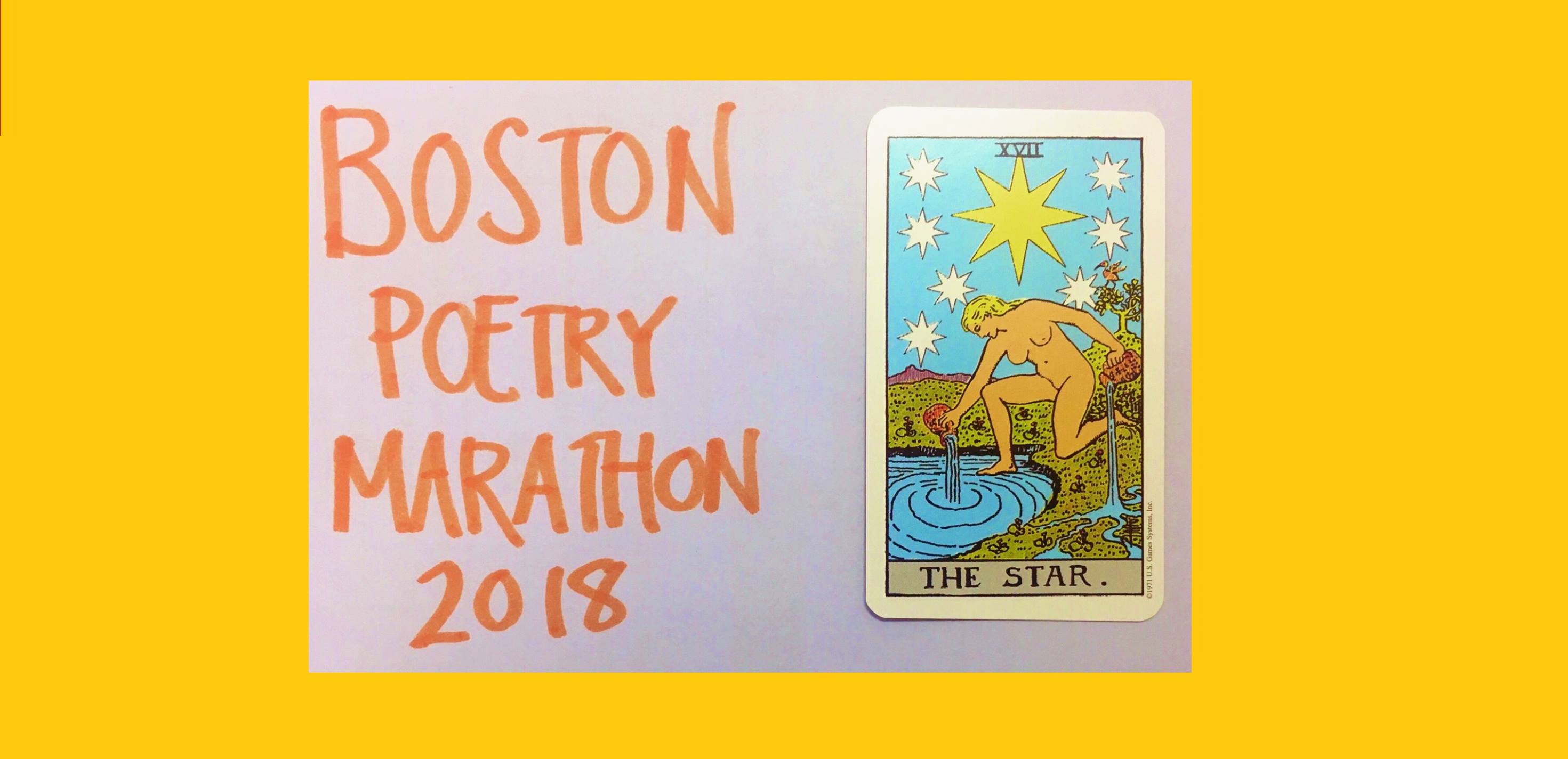 Boston Poetry Marathon 2018 [08/10/18]