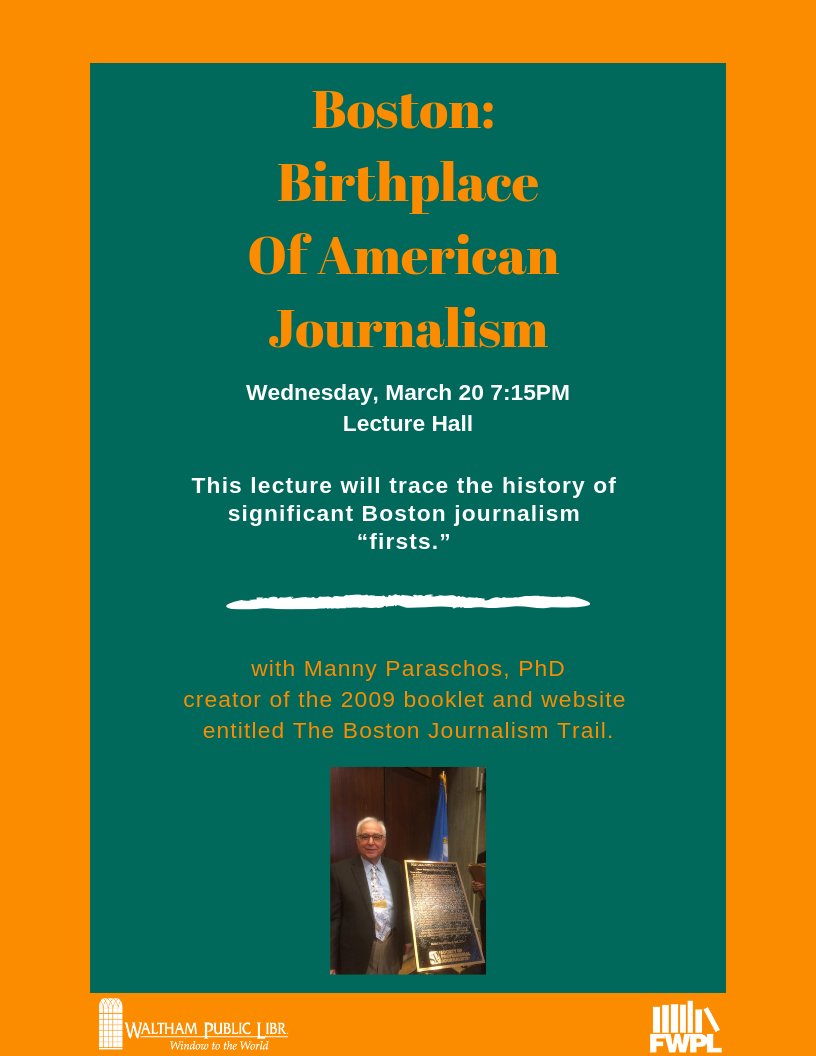 Boston: Birthplace of American Journalism [03/20/19]