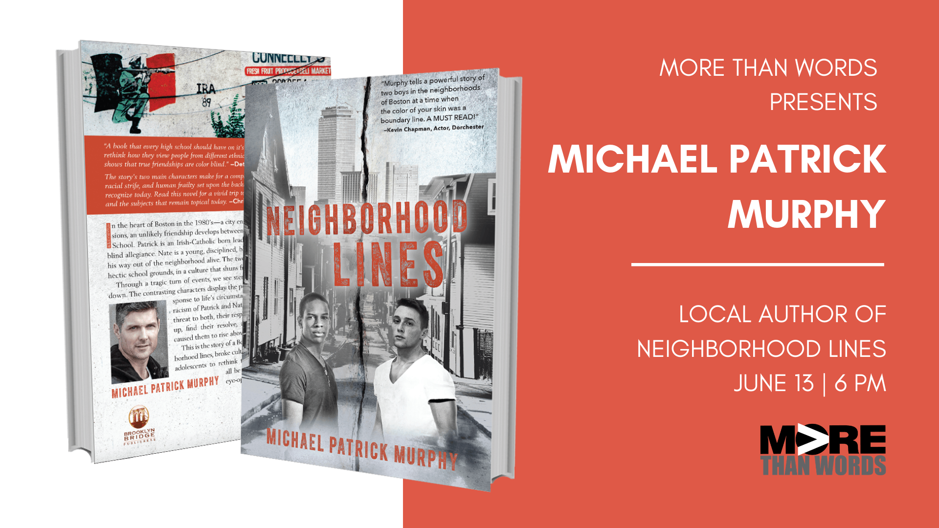 Meet the Author: Michael Patrick Murphy at More Than Words [06/13/19]