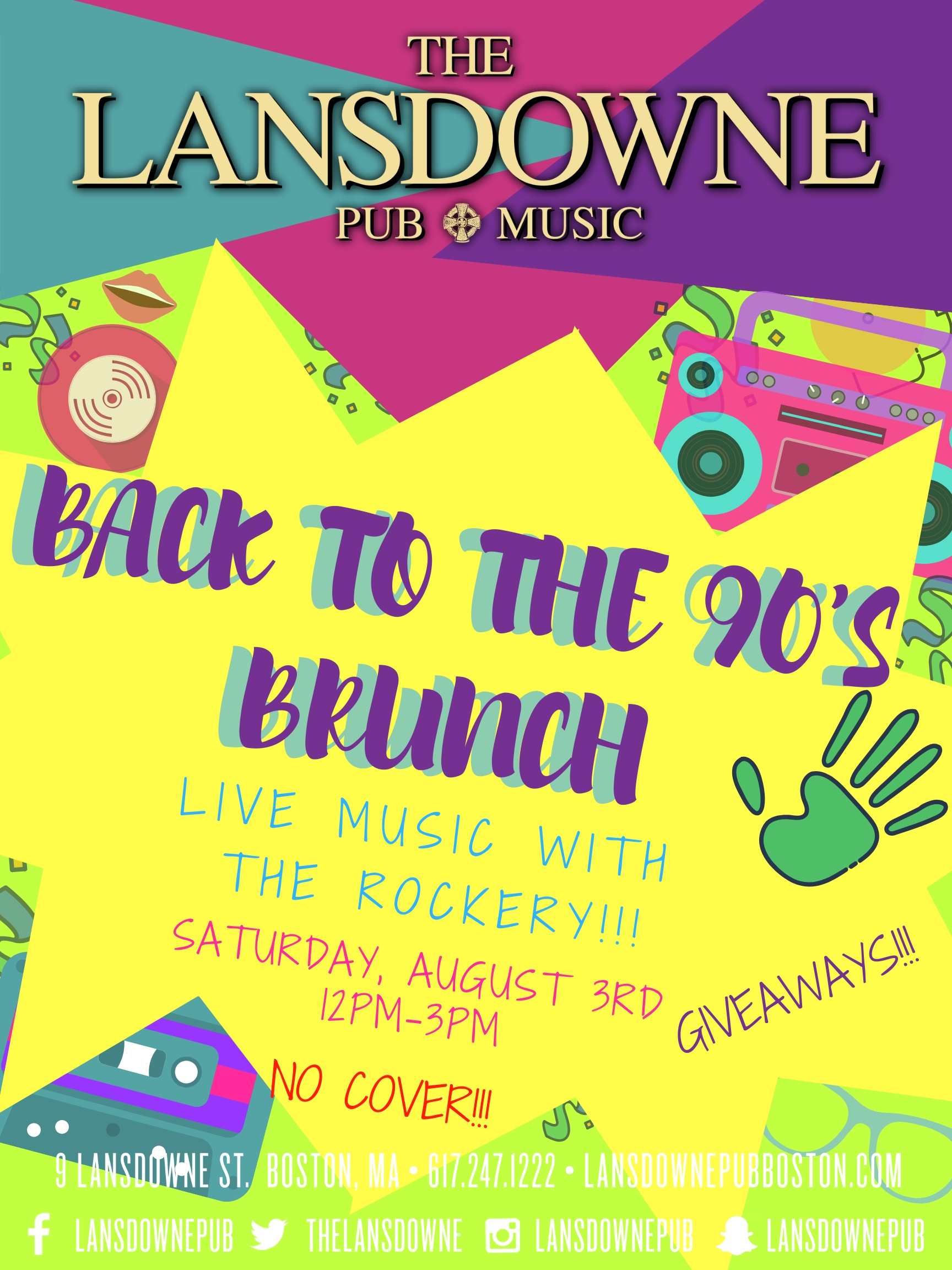 Back To The 90's Brunch Party at The Lansdowne Pub! [08/03/19]