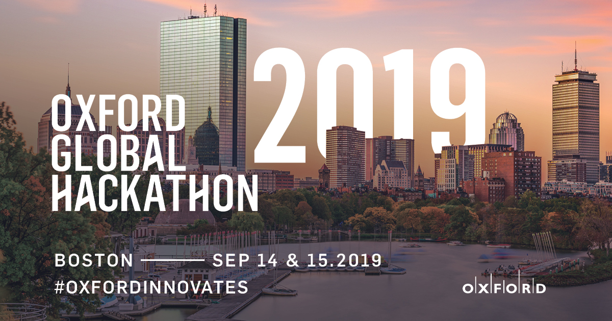 Oxford Global Hackathon 2019 - Boston [09/14/19]
