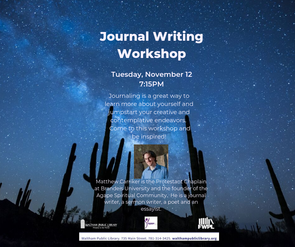 Journal Writing Workshop [11/12/19]