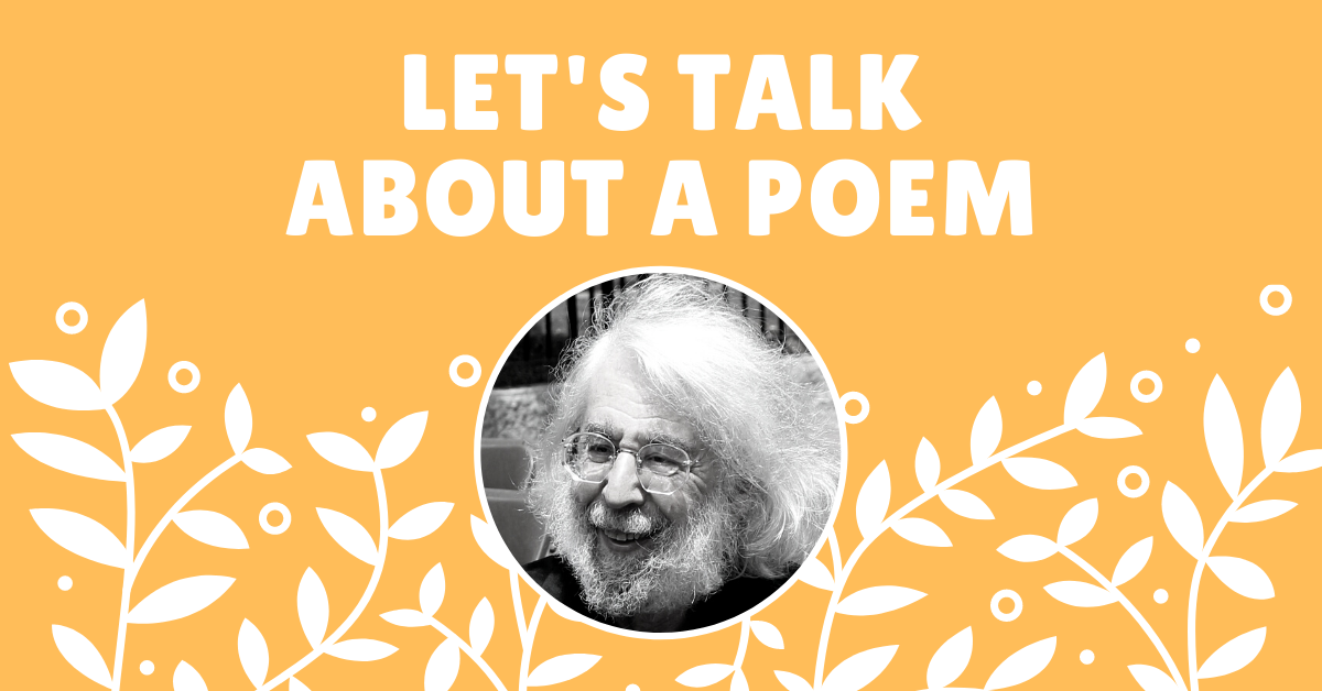 Let's Talk About a Poem with Lloyd Schwartz [08/08/20]