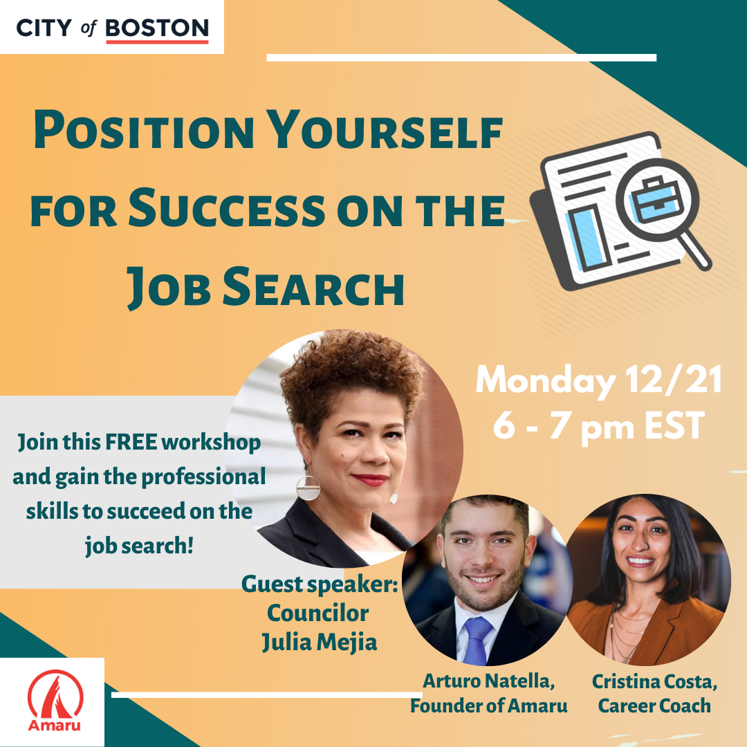 Position Yourself for Success on the Job Search [12/21/20]
