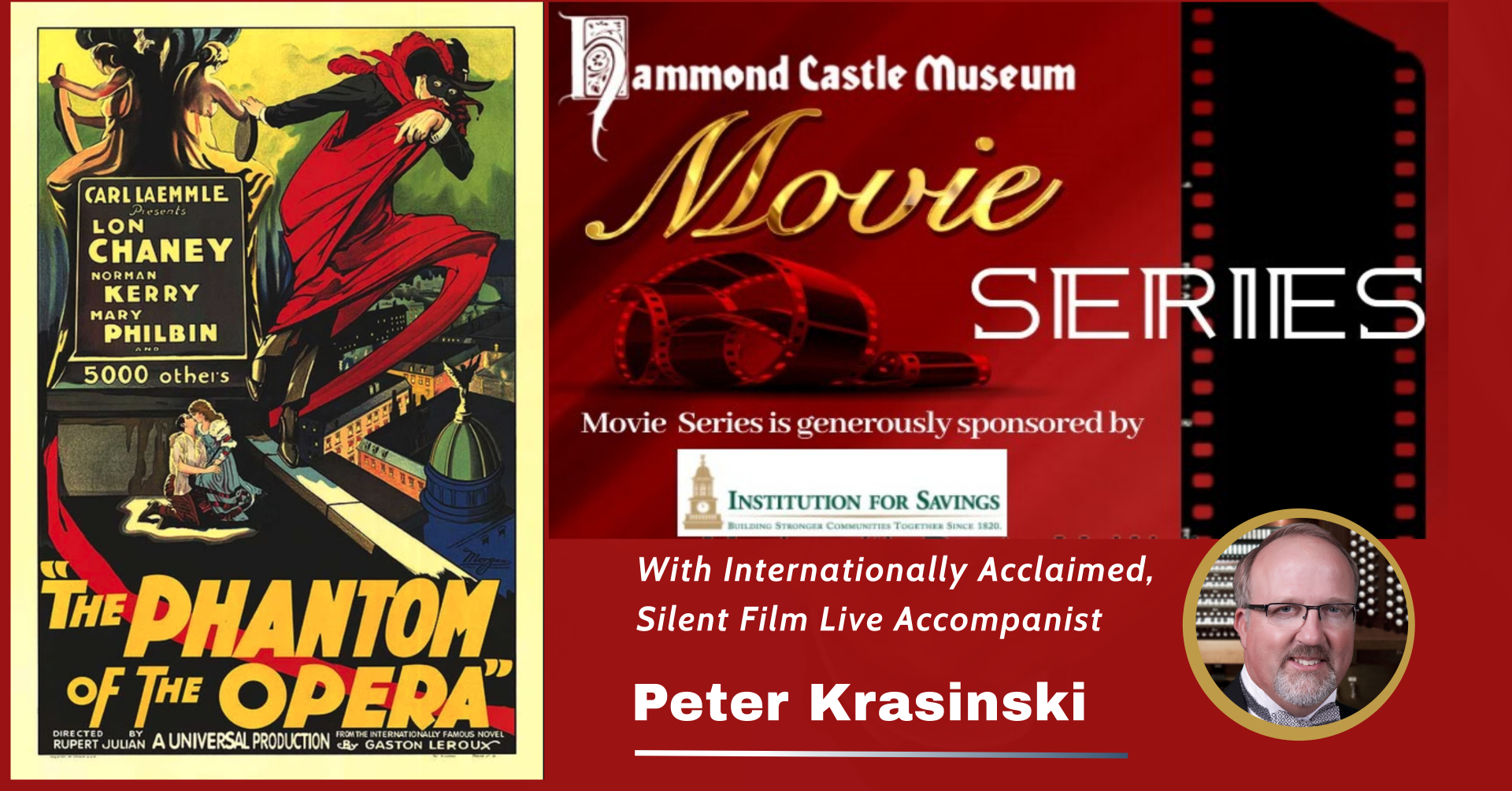 POSTPONED: Silent Movie The Phantom Of The Opera with Accompanist Peter ...