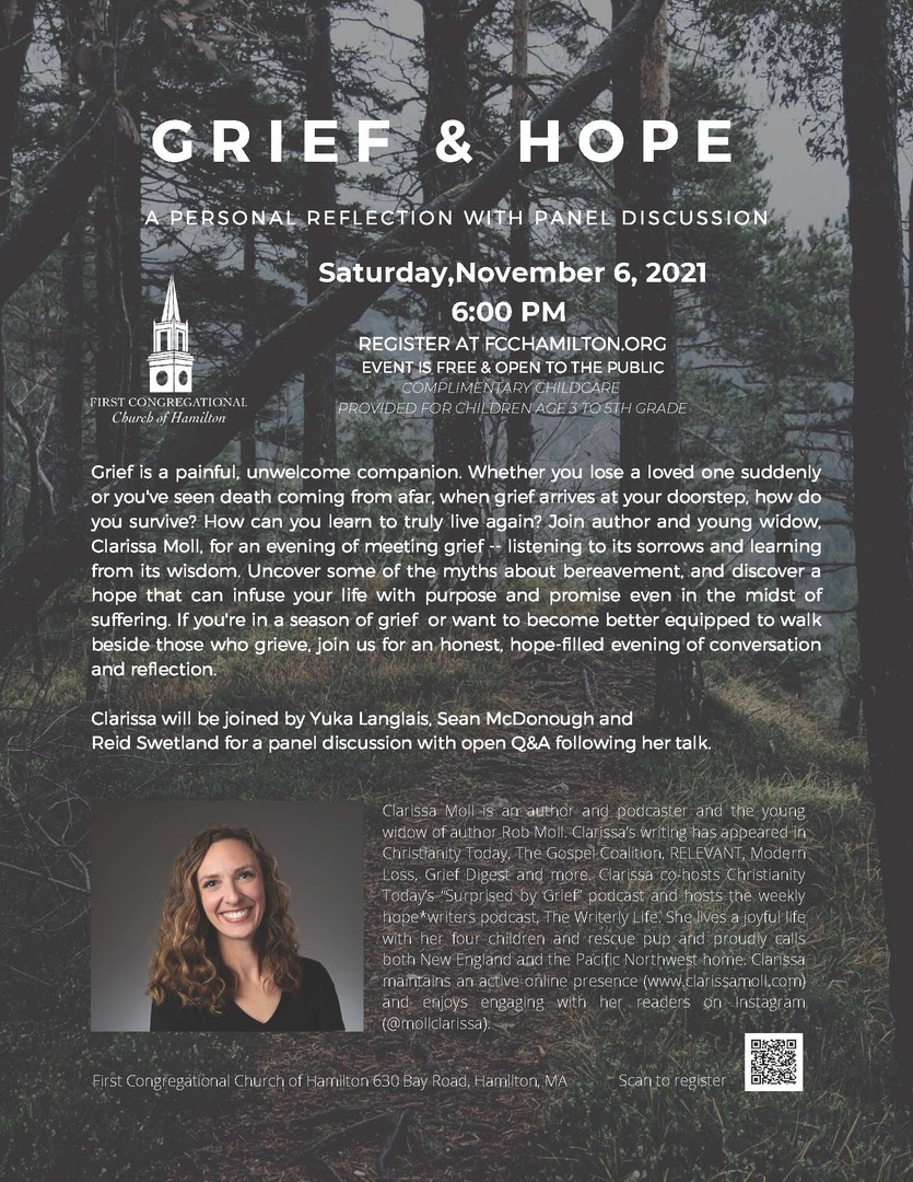 Grief and Hope: A Personal Reflection with Panel Discussion [11/06/21]