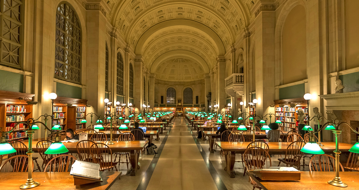 Bates Hall Reading Room at Boston Public Library [12/27/21]