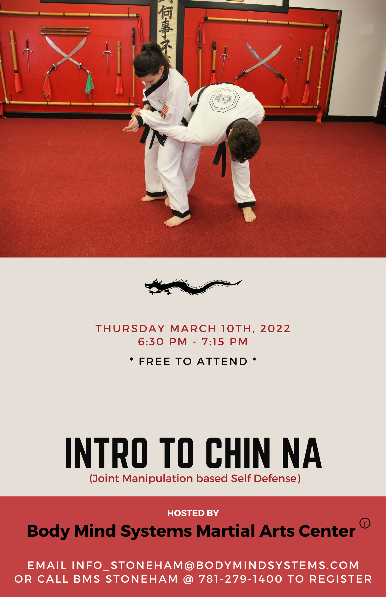 FREE Intro to Chin Na (Joint Manipulation) [03/10/22]