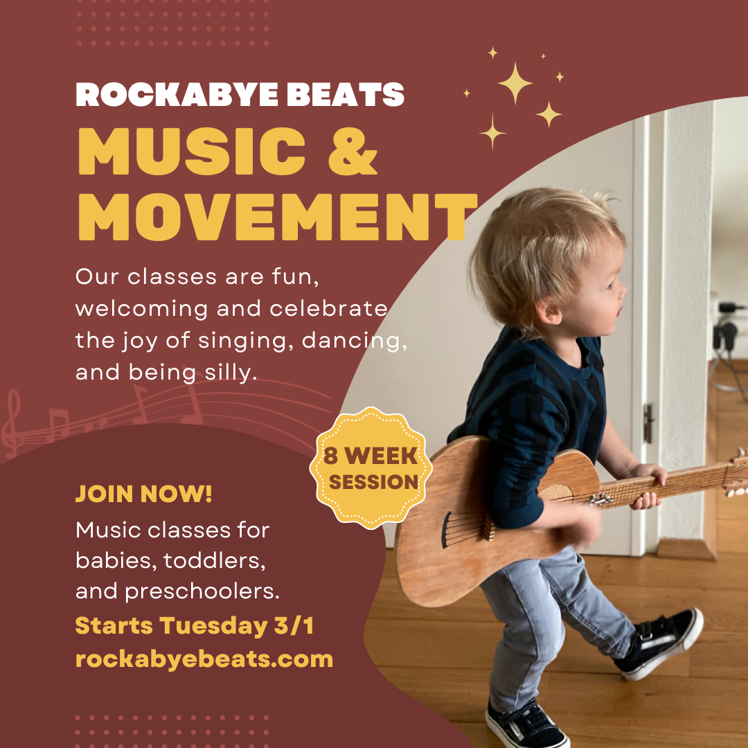 Rockabye Beats: Kids Virtual Music and Movement Classes [03/22/22]
